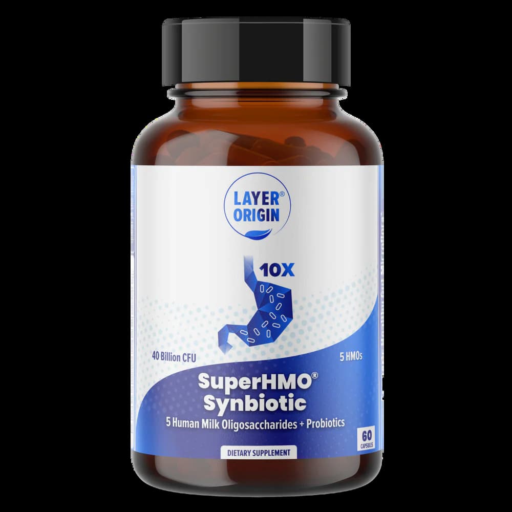 SuperHMO® Synbiotic Capsules: 5 HMOs +10 Probiotics - 60 capsules | La ...